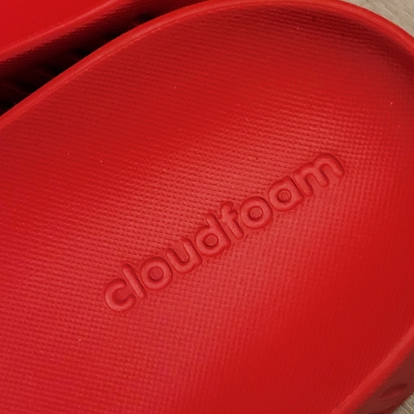 adidas | Shoes | Adidas Iconic Runner Slide Unisex Scarlet Red Slides ...